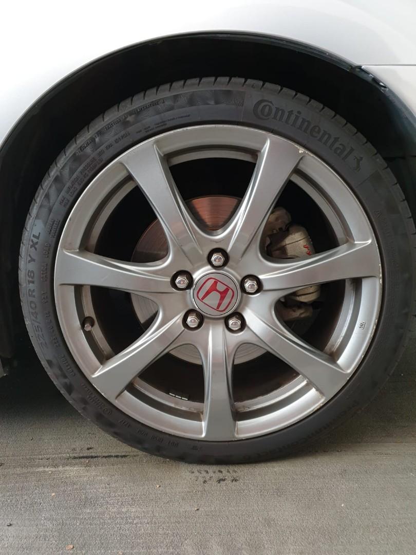 Honda civic FD2R stock enkei rim, Car Accessories, Tyres & Rims on ...