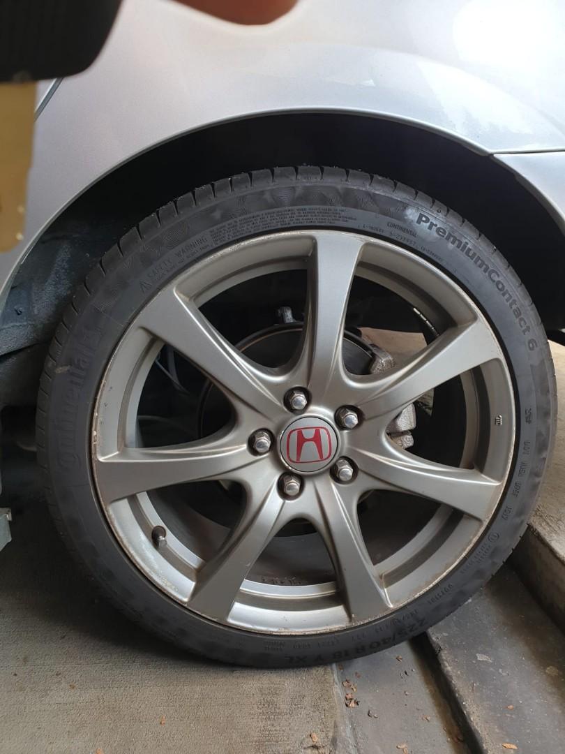 Honda civic FD2R stock enkei rim, Car Accessories, Tyres & Rims on ...