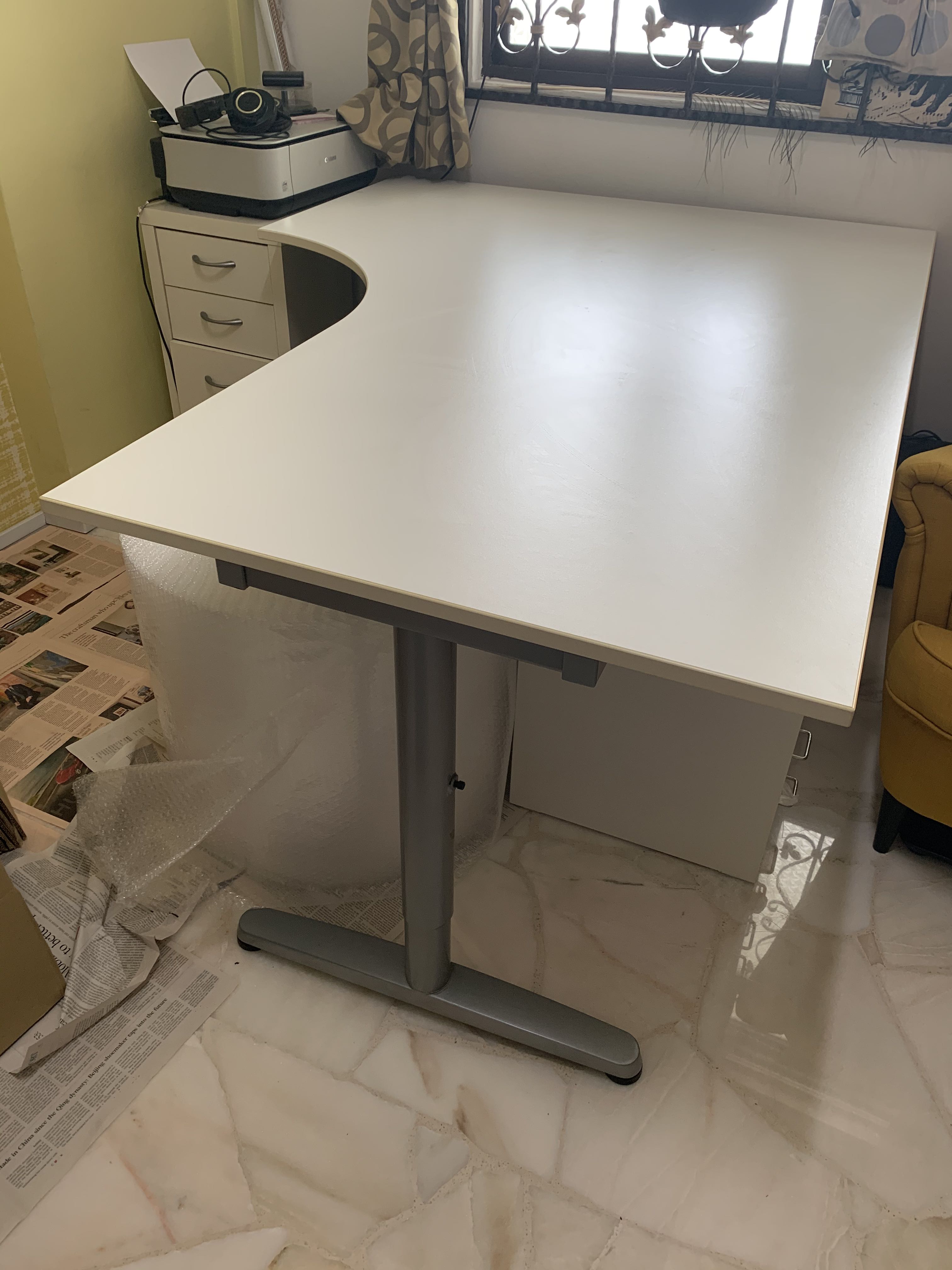 IKEA bekant study table, Furniture & Home Living, Furniture, Tables ...