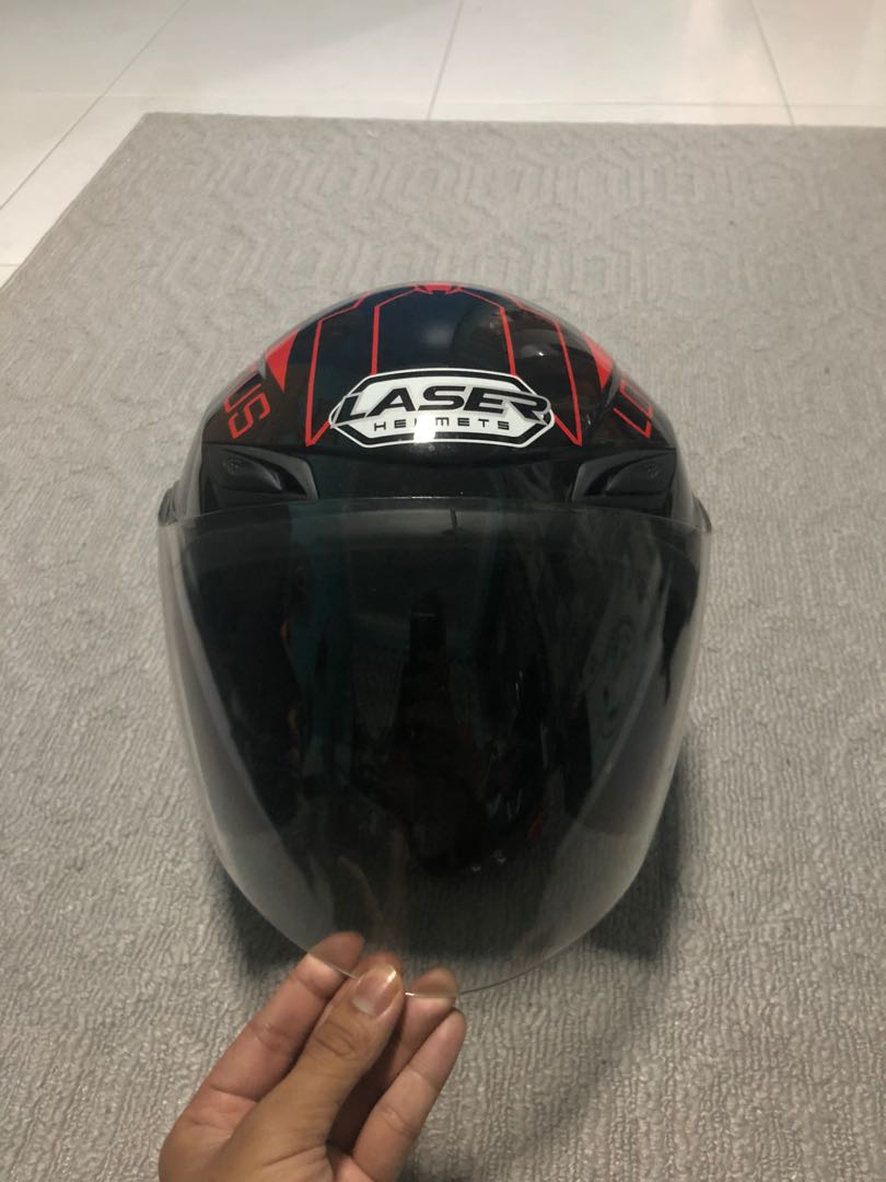 LASER Helmet, Motorcycles, Motorcycle Accessories on Carousell
