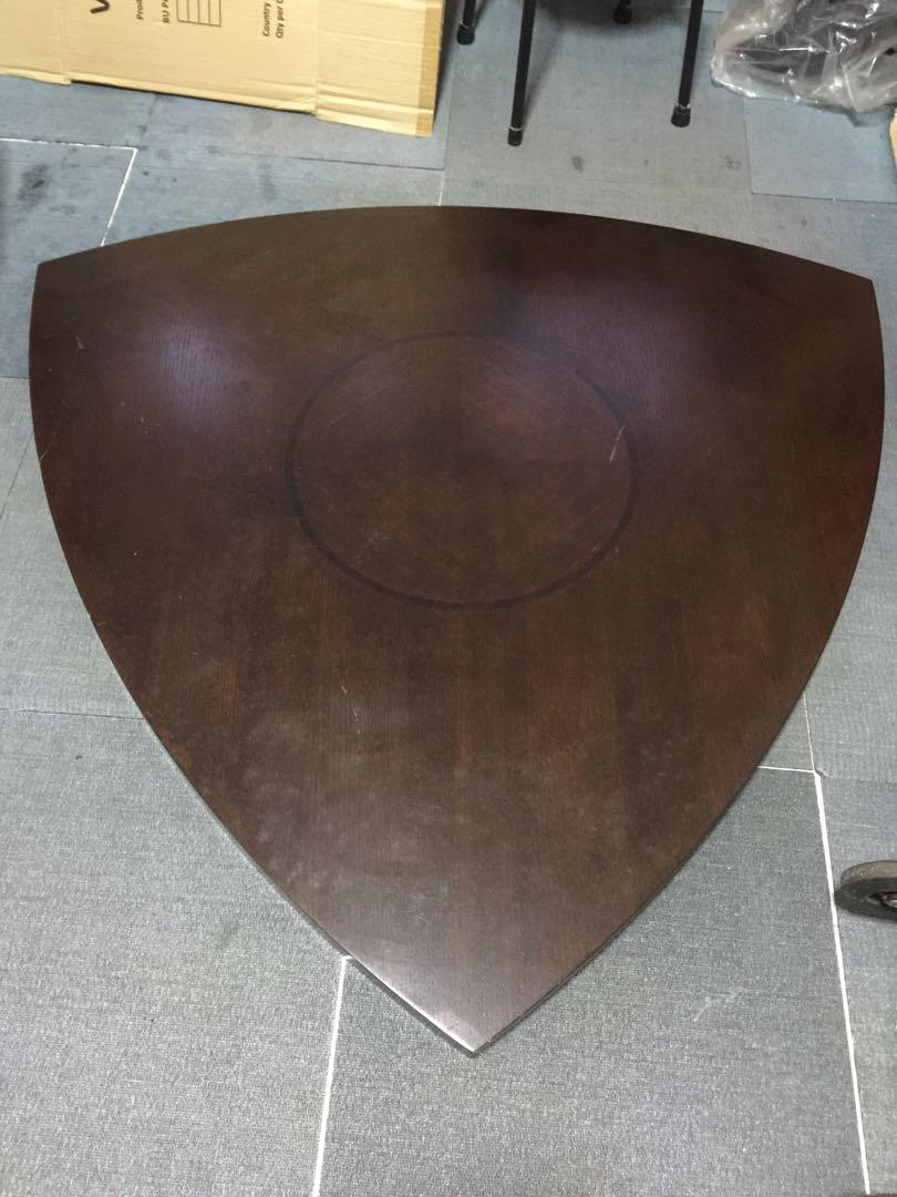 Merlot triangle shaped Dining Table, Furniture & Home Living, Furniture ...