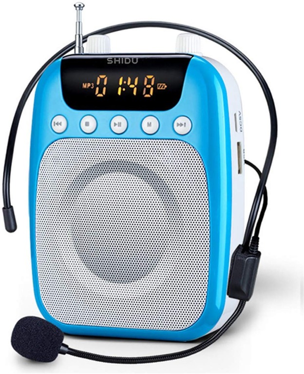 Mobile voice amplifier FM Audio Amplifier with Verdrahtetem Headphones ...