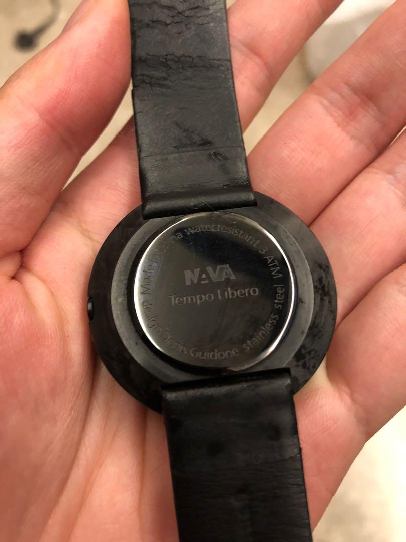 NAVA black watch, Men's Fashion, Watches on Carousell