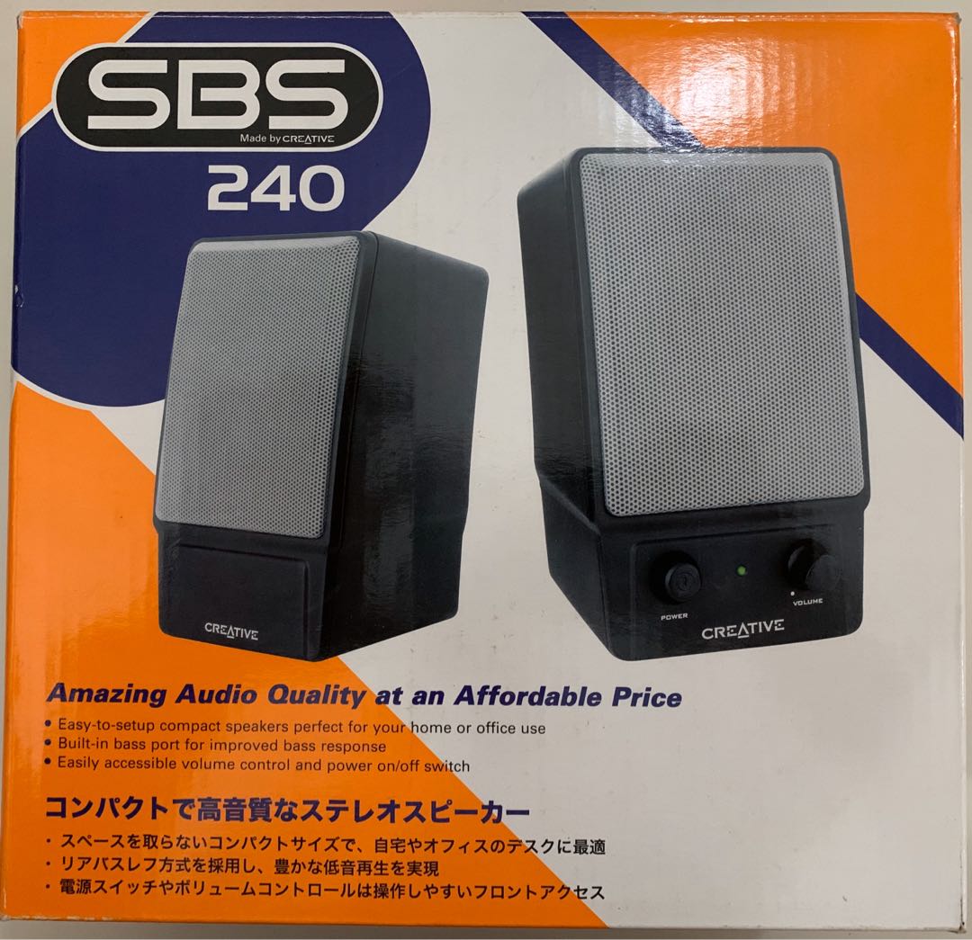 NEW - CREATIVE SBS 240 Stereo Speaker, Audio, Soundbars, Speakers ...