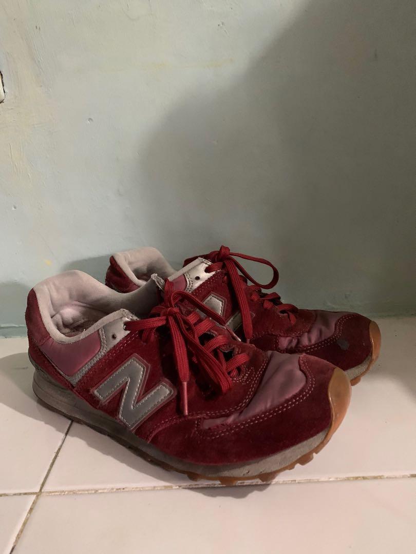 New Balance Red Sneakers, Women's Fashion, Footwear, Sneakers on Carousell