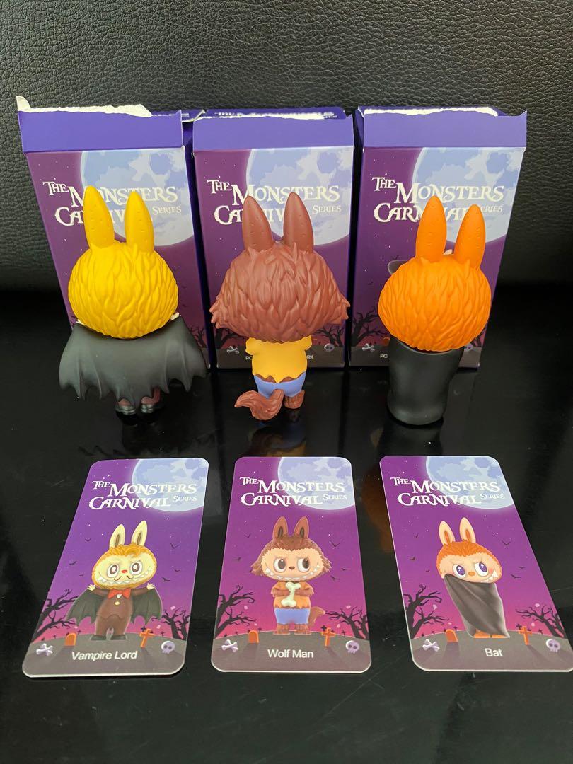 Popmart Labubu The Monsters Carnival series- Vampire lord, Wolf Man and ...