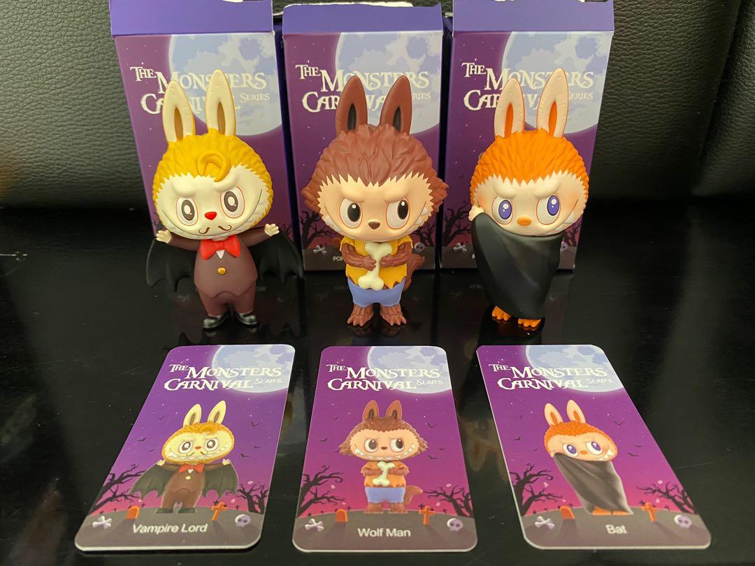 Popmart Labubu The Monsters Carnival series- Vampire lord, Wolf Man and ...