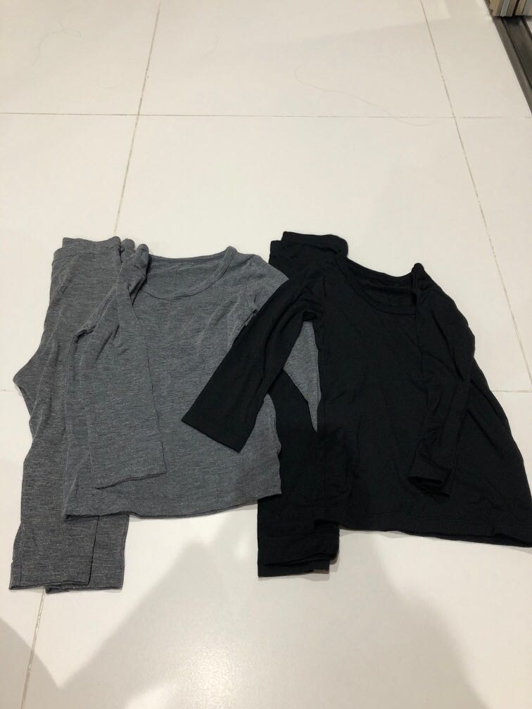 Preloved Uniqlo heat tech inner wear for 1 yr old, Babies & Kids ...