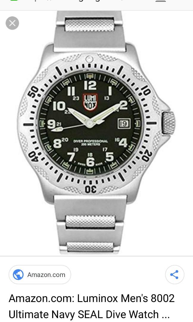 Tactical Mens Luminox 8002 Series Ultimate Navy SEAL Pro Divers Watch ...