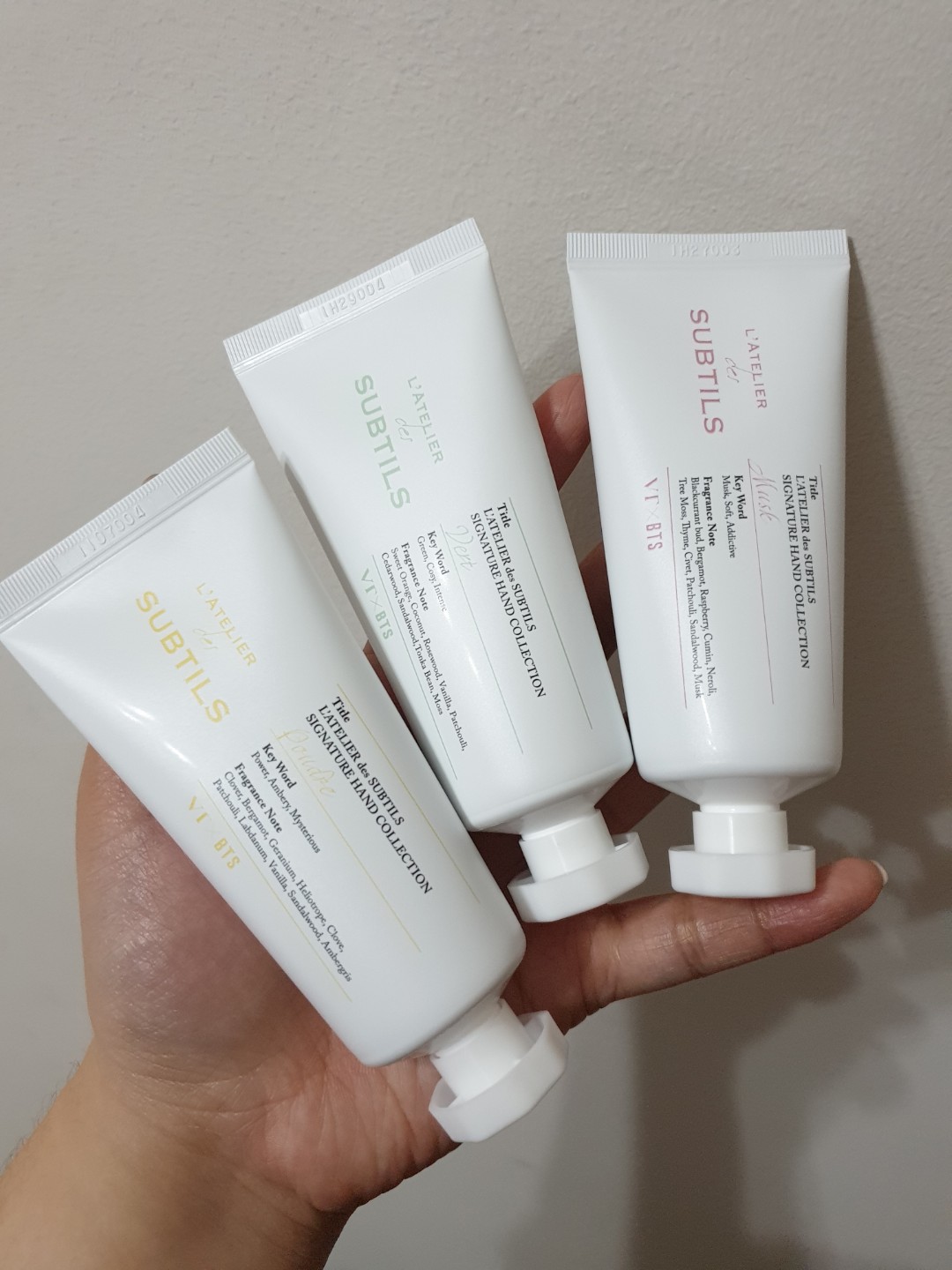 VT x BTS Subtils hand cream, Hobbies & Toys, Memorabilia & Collectibles ...