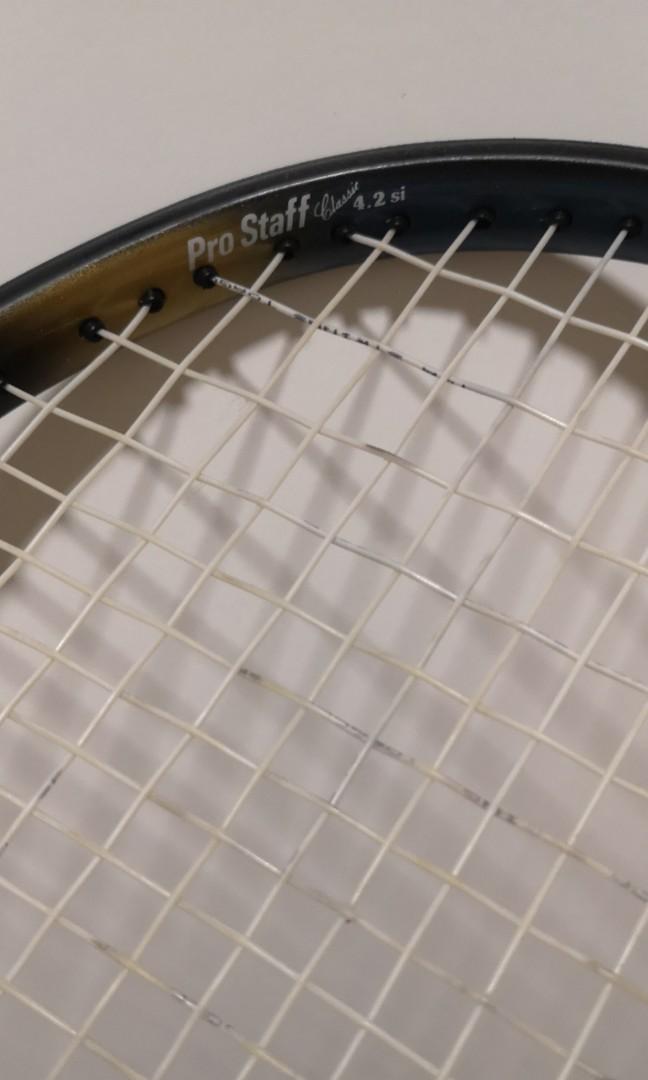 Wilson Tennis Racket Pro Staff Classic 4.2si, Sports Equipment, Sports ...