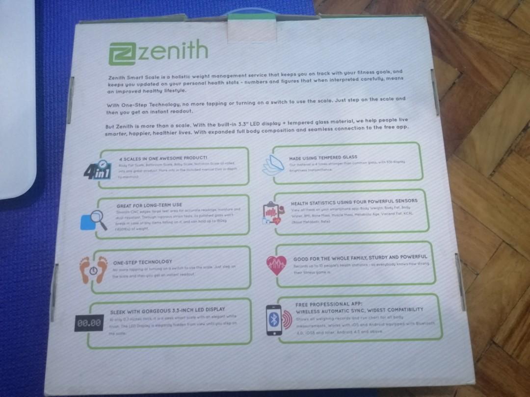 Zenith weighing scale, Beauty & Personal Care, Oral Care on Carousell