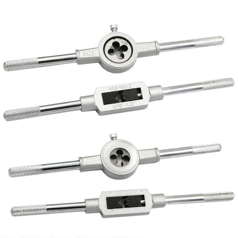 12 Pcs Metric Hand Tap Die Set M3-M12 Screw Thread Plugs Straight Taper ...