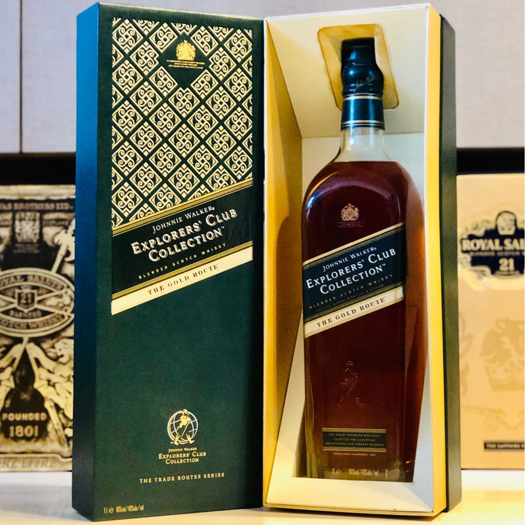 1L Gold Route Johnnie Walker Explorer Series w Box 1000ml, Food ...
