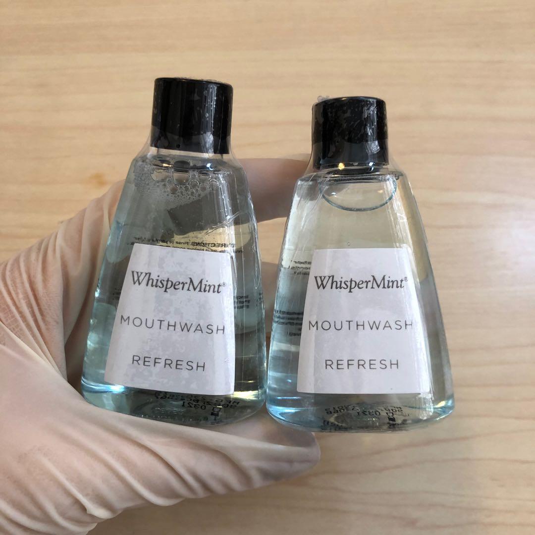 (全場最平!!!!!) 原價$199/100ml Whisper Mint Mouthwash Refresh 薄荷漱口水 30ml x2pcs, 美容＆化妝品, 健康及美容 - 皮膚護理 ...