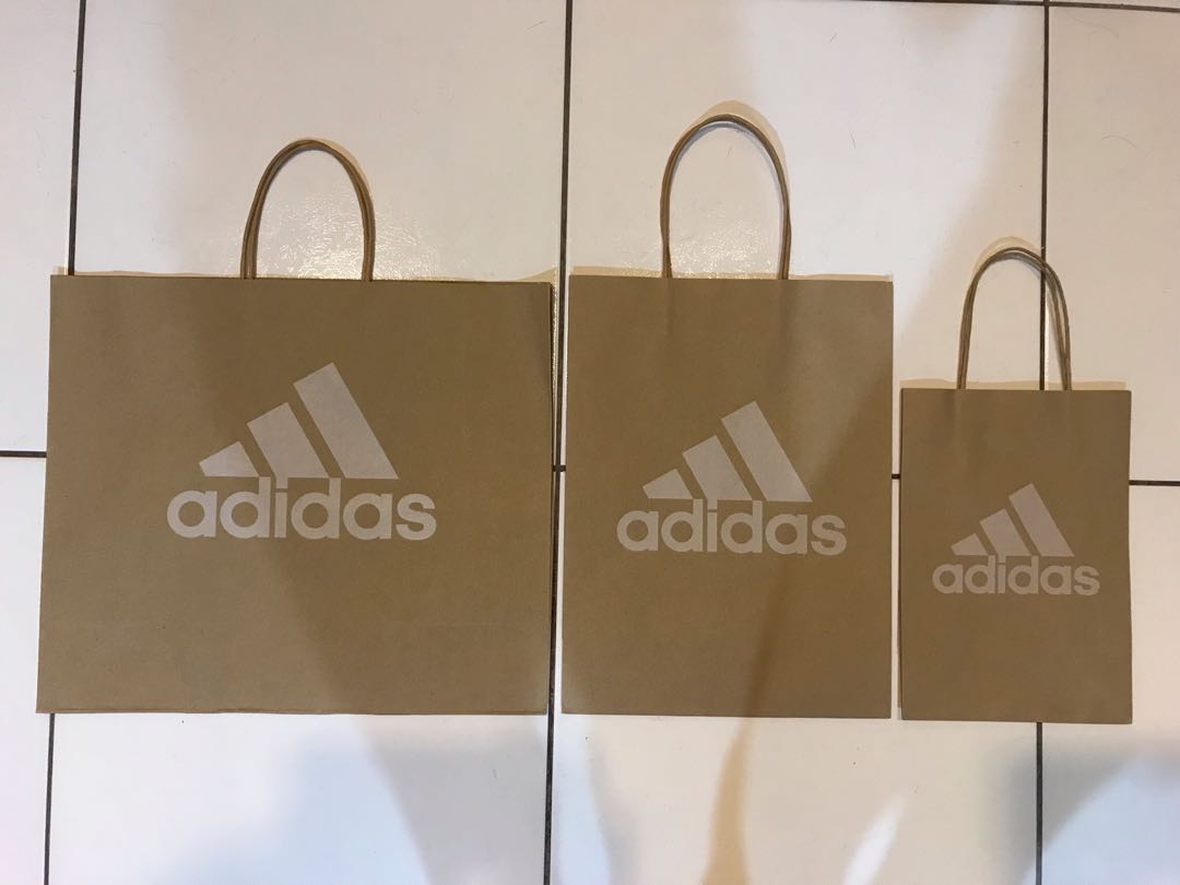 Adidas Paper Bags, Luxury, Bags & Wallets on Carousell