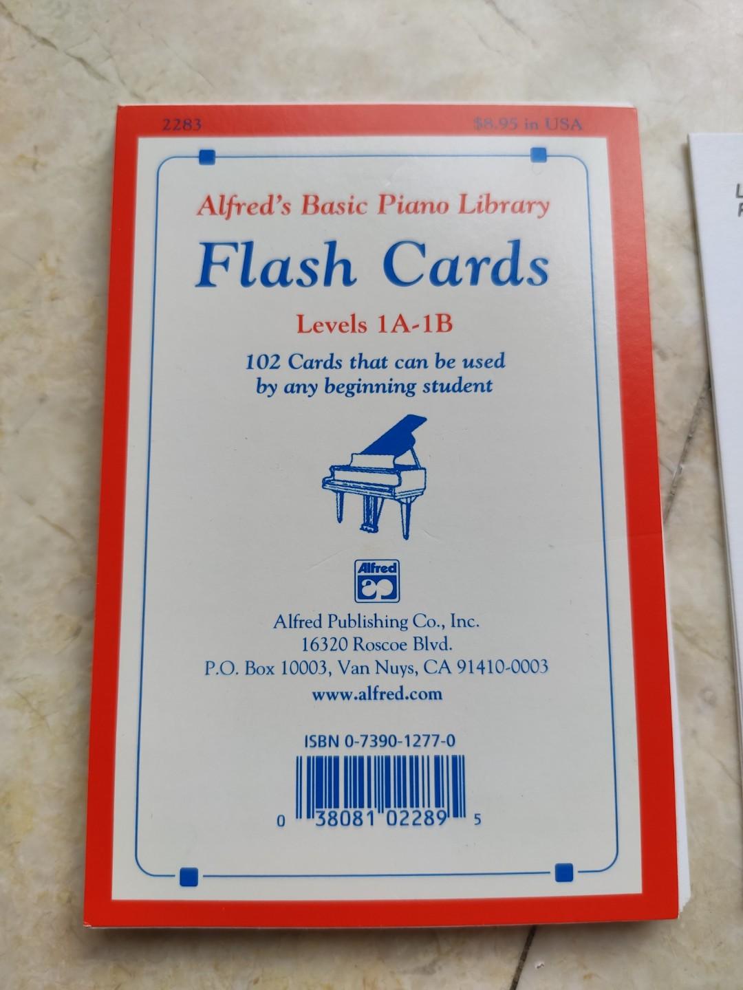Alfred's Basic Piano Library Flash Cards, Hobbies & Toys, Books ...
