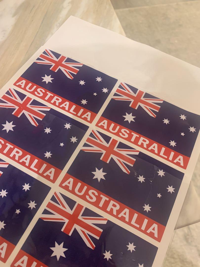 Australia Flag Sticker, Hobbies & Toys, Stationery & Craft, Craft ...