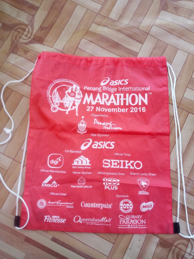 Bagpack Marathon Penang Bridge International, Men's Fashion, Bags ...
