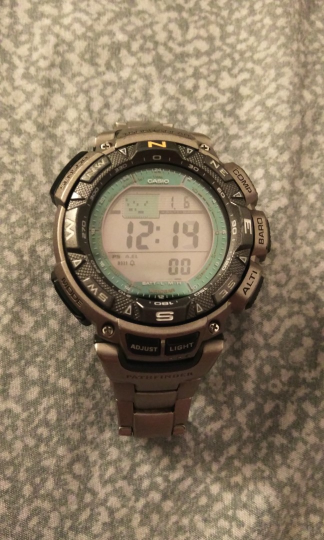 Casio protrek titanium PAG240, Mobile Phones & Gadgets, Wearables ...