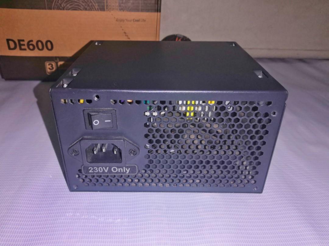 DEEPCOOL DE600 600W GAMING POWER SUPPLY, Computers & Tech, Parts ...