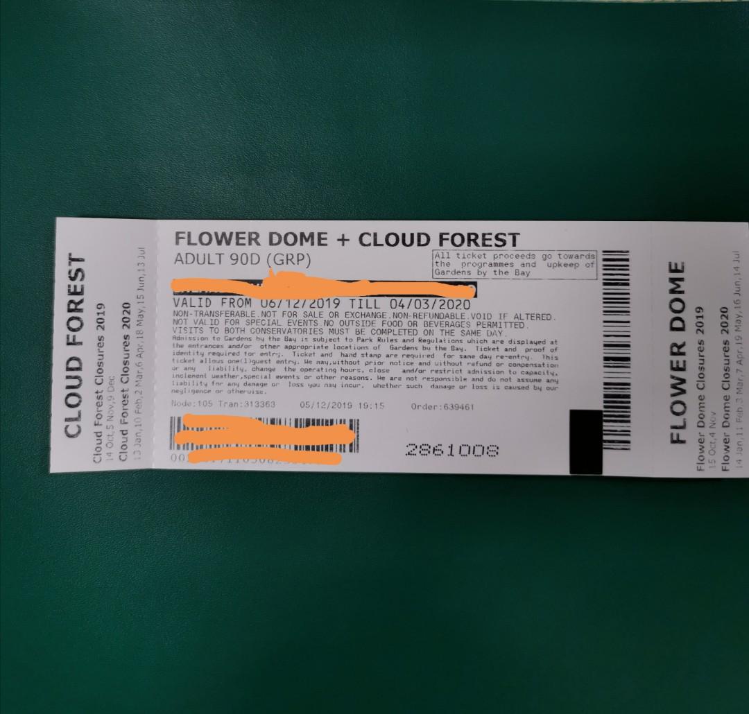 [Reserved] Gardens By The Bay Flower Dome + Cloud Forest, Tickets ...