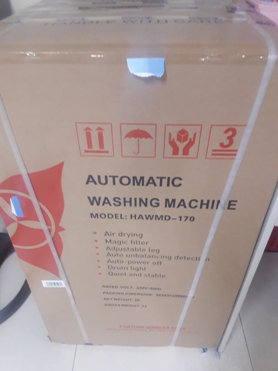 Hanabishi Automatic Washing Machine HAWMD-170, TV & Home Appliances ...