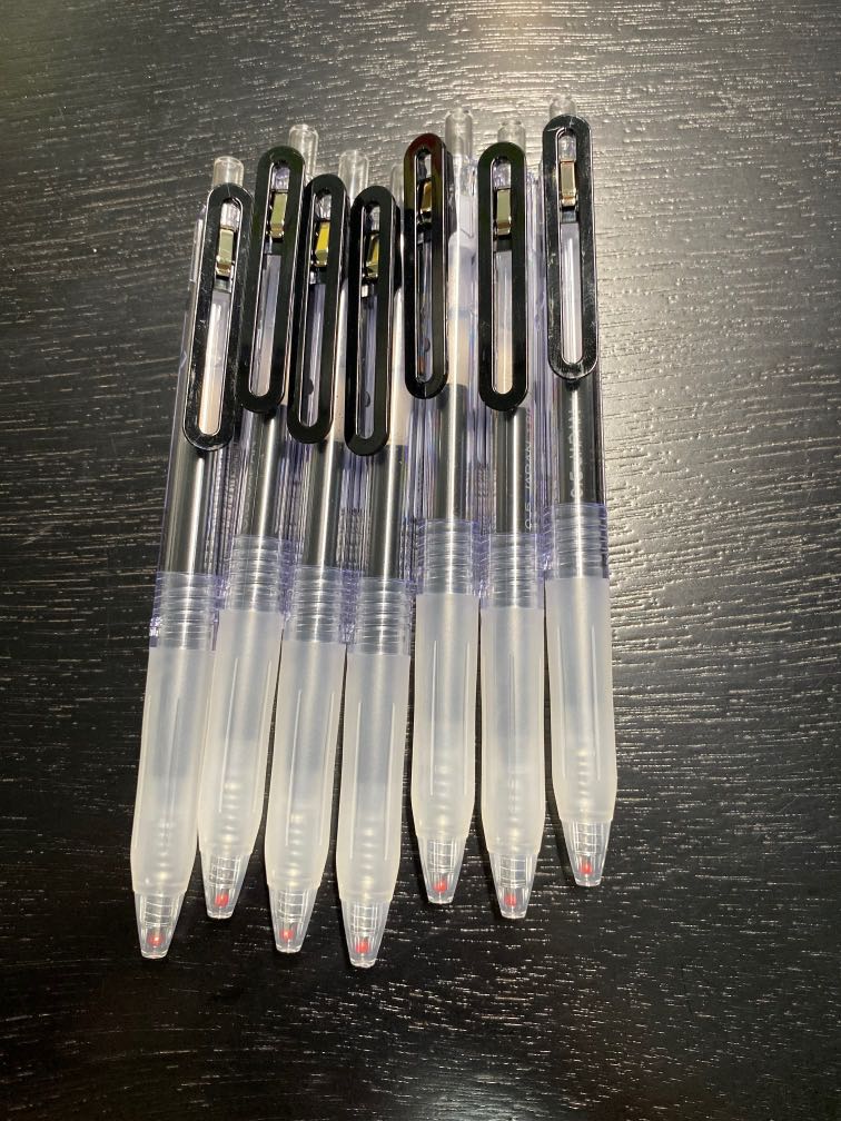 Muji Retractable Black Gel Pen, Hobbies & Toys, Stationary & Craft ...