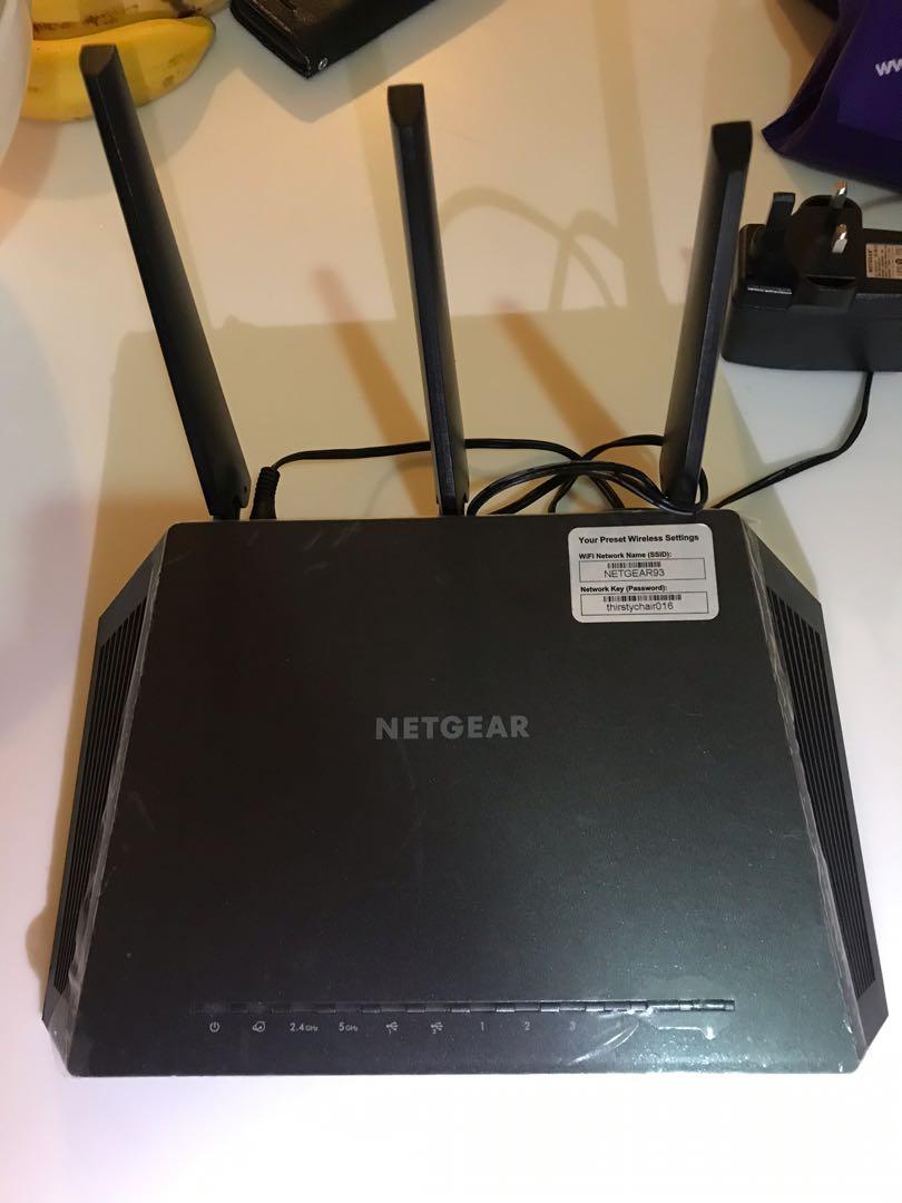 Netgear Nighthawk AC1900 Smart Wifi Router, Model R7000, Computers & Tech, Parts & Accessories ...