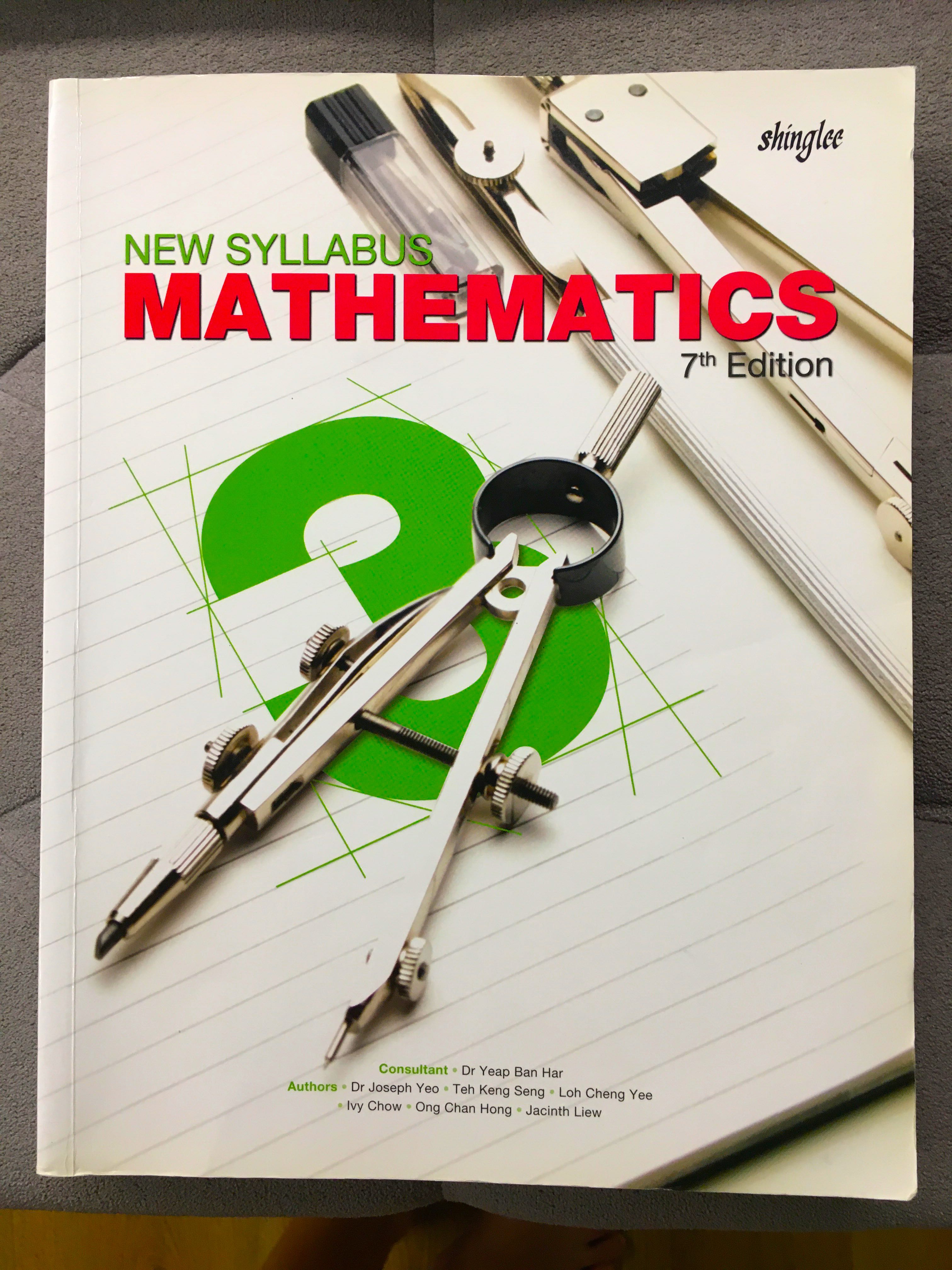New Syllabus Mathematics 7th Edition - sec 3 O level E math textbook ...