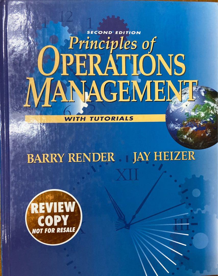 Operations Management - Barry Render, Hobbies & Toys, Books & Magazines ...