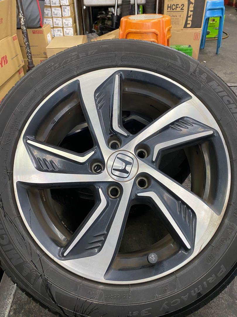 Original Honda 17” rims, Car Accessories, Tyres & Rims on Carousell