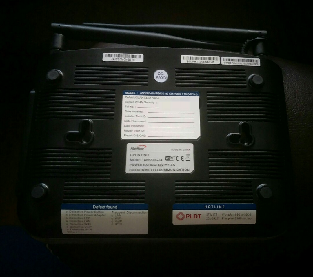 Pldt Fiberhome Gpon Onu Wifi Wireless Fiber Modem Router Computers And Tech Parts