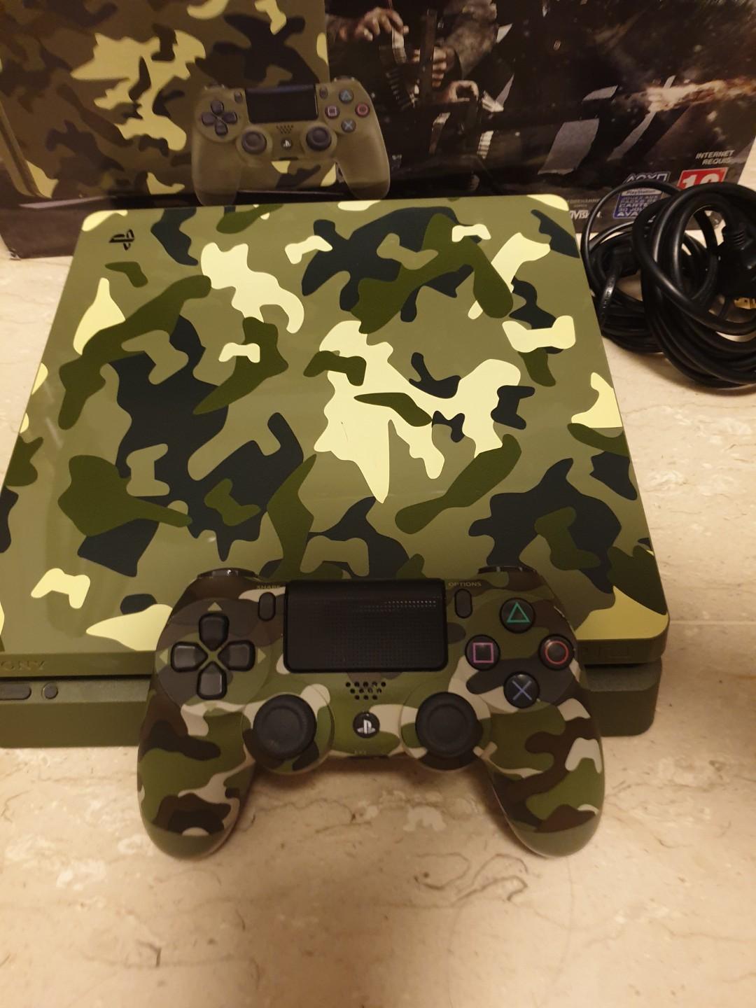 Ps4 slim 1tb Call of Duty WWII limited edition, Video Gaming, Video ...