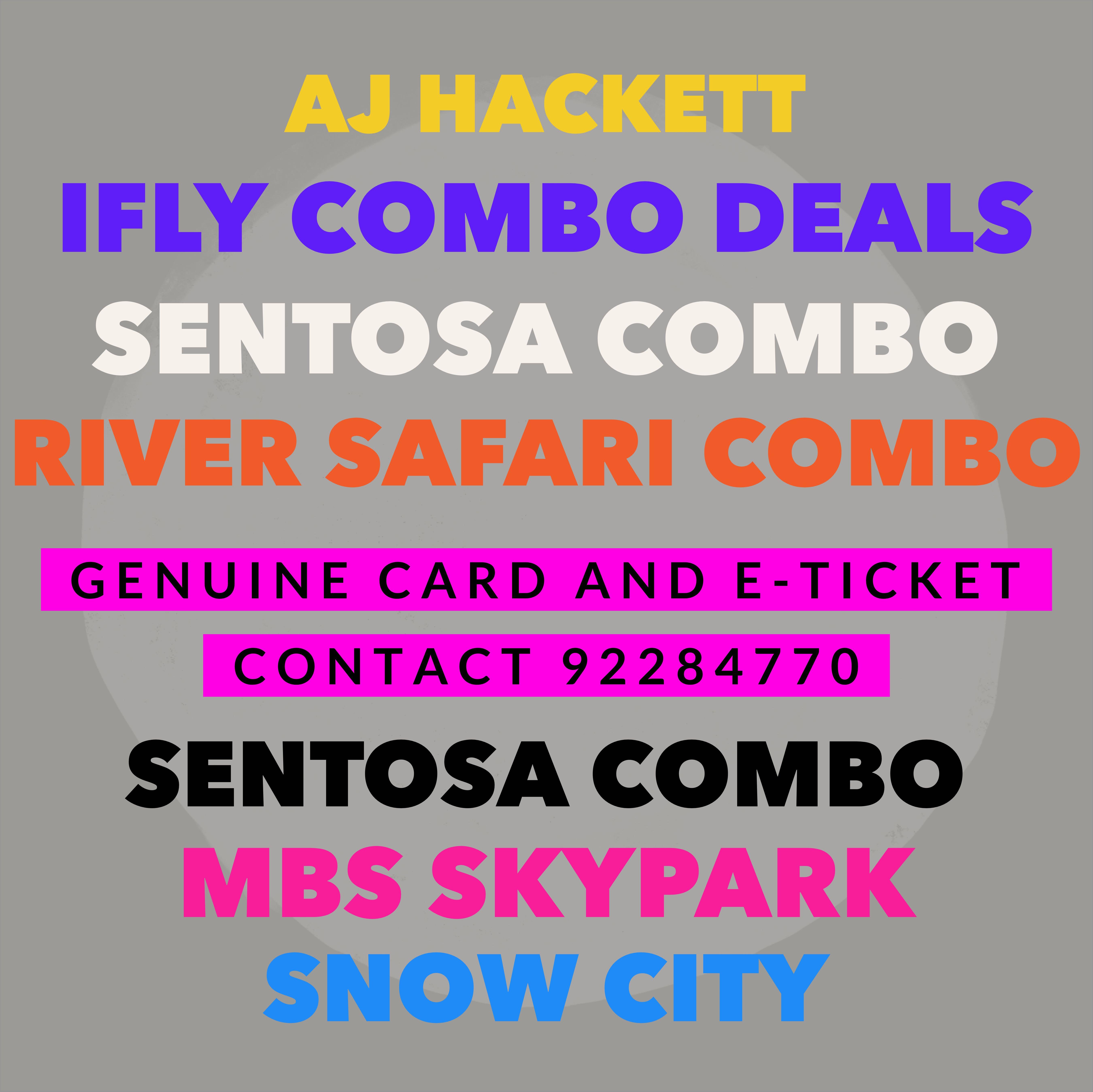 SENTOSA ATTRACTION TICKETS SENTOSA ATTRACTION TICKETS SENTOSA ...