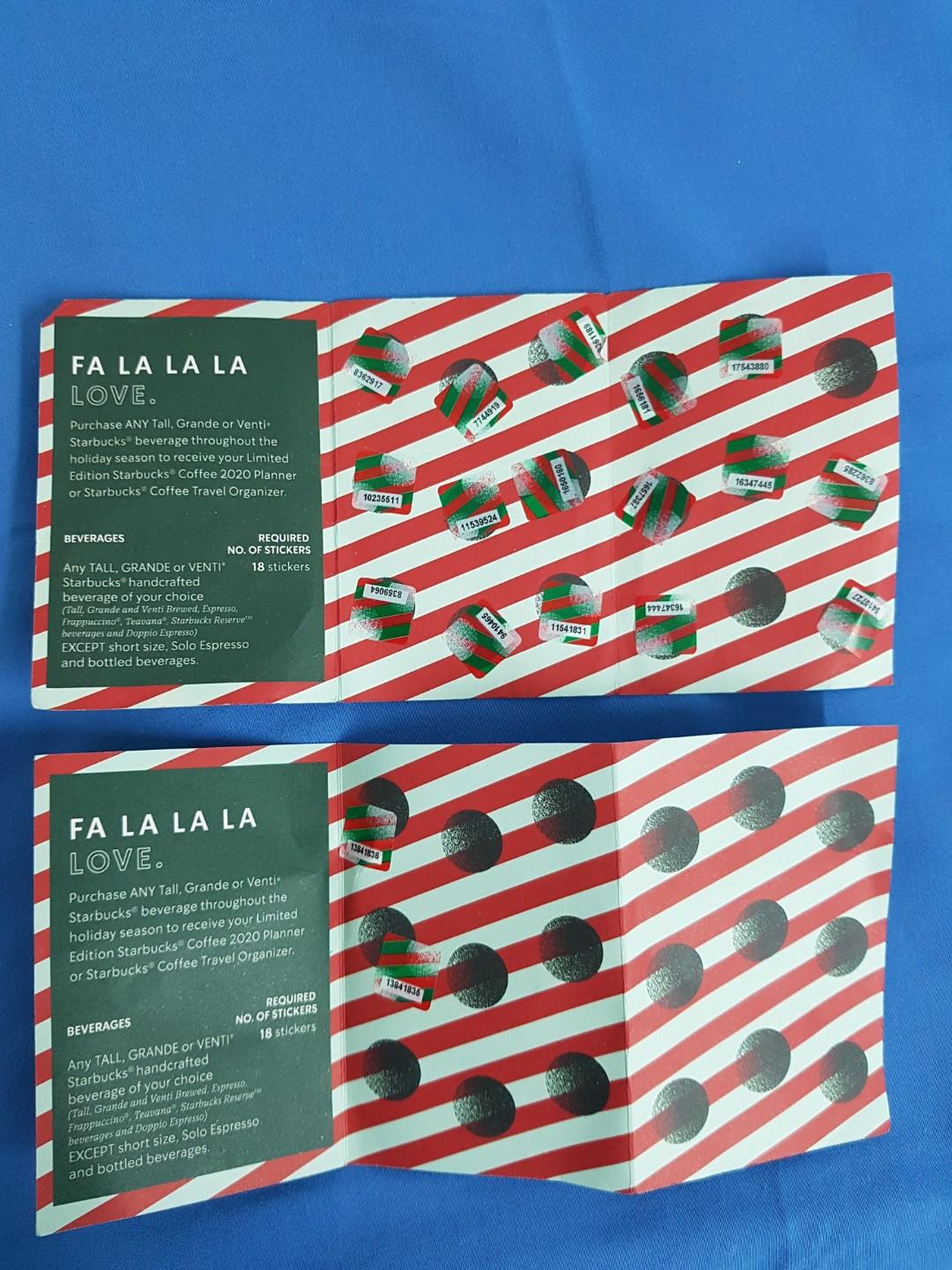 STARBUCKS 2020 planner stickers complete, Hobbies & Toys, Stationary ...