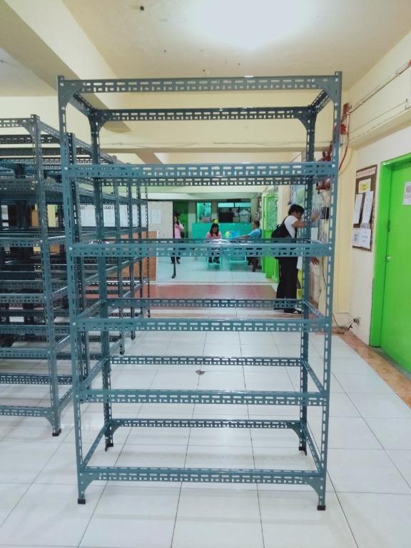 Steel Rack - Slotted angle bar Wood Shelve - Bolt and Nut, Furniture ...