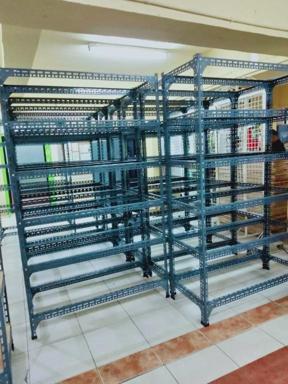 Steel Rack - Slotted angle bar Wood Shelve - Bolt and Nut, Furniture ...