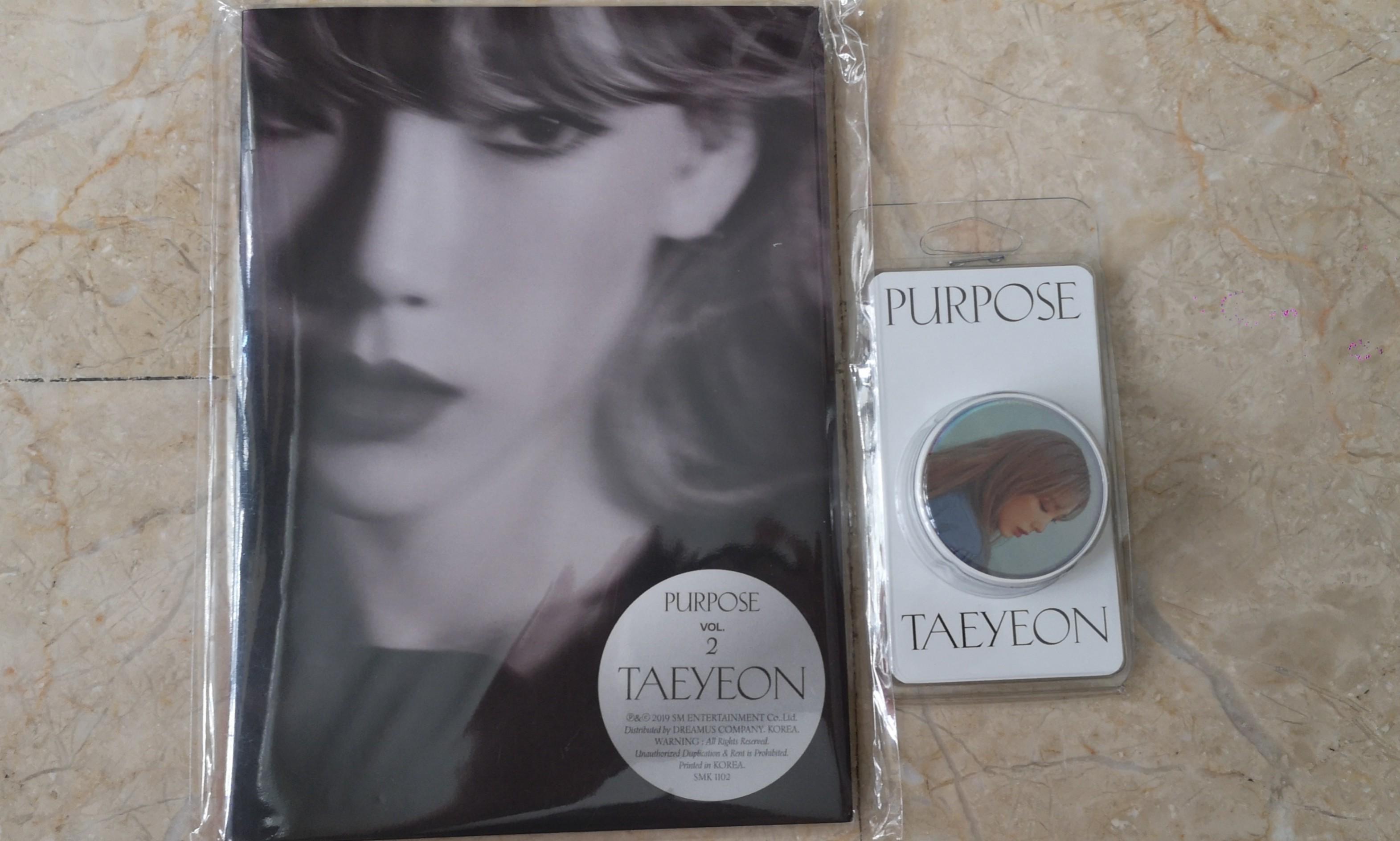 TAEYEON PURPOSE MERCH, Hobbies & Toys, Memorabilia & Collectibles, K ...