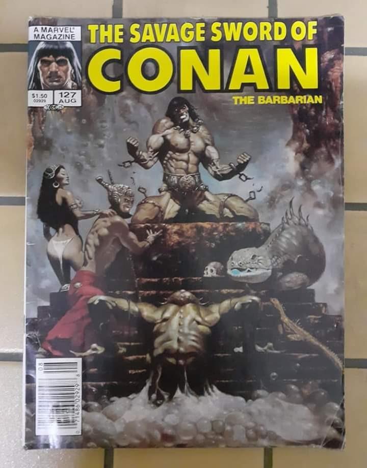 The Savage Sword Of Conan #127 ( Peter Manko - Painted Cover Art ) One-Shot-Story ( Marvel ...