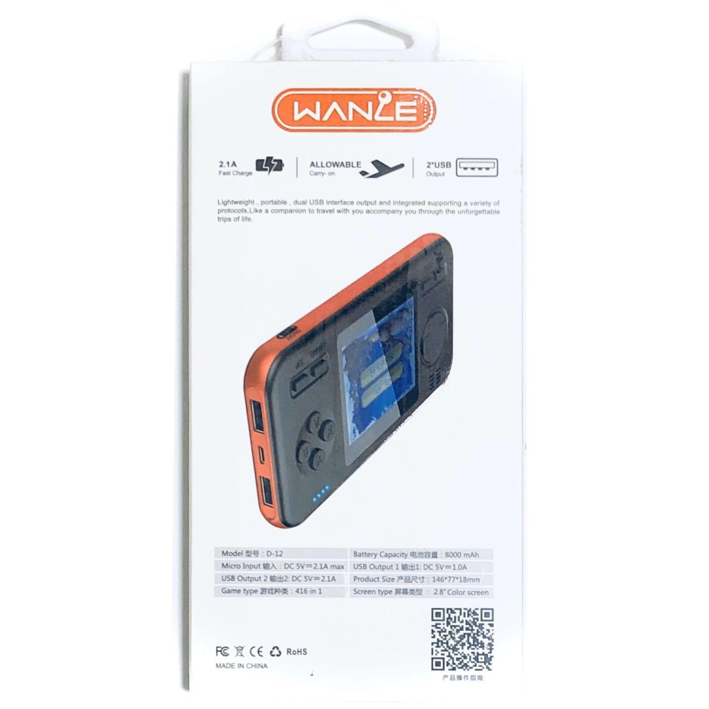Wanle Handheld Game Console & Power Bank, Video Gaming, Gaming ...