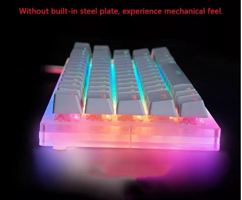 Womier K66 66Key Tyce-C Wired RGB Backlit Gateron Switch Mechanical ...