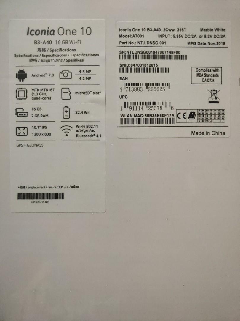 Acer Iconic One 10 Tablet BNIB, Computers & Tech, Laptops & Notebooks on Carousell