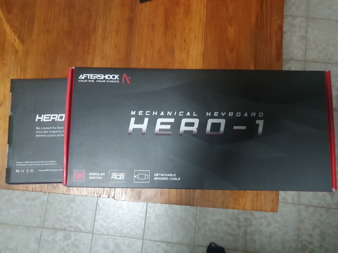 AFTERSHOCK Hero-1 RGB Mechanical Keyboard, Computers & Tech, Parts ...