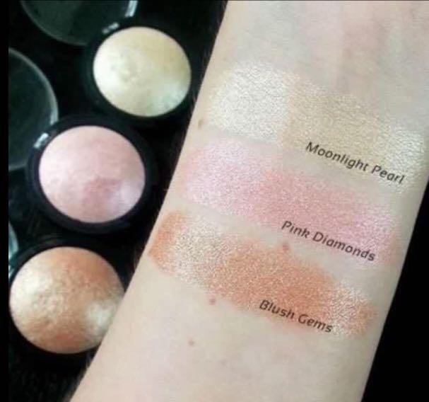 Elf Baked Highlighter - Moonlight Pearls, Blush Gems, Pink Diamonds ...
