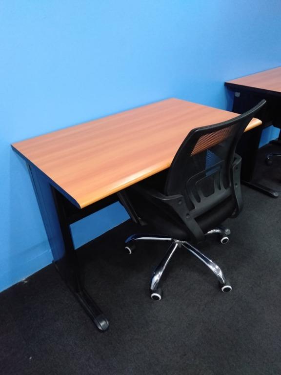 Freestanding Table with Modesty Panel Beechwood, Furniture & Home ...