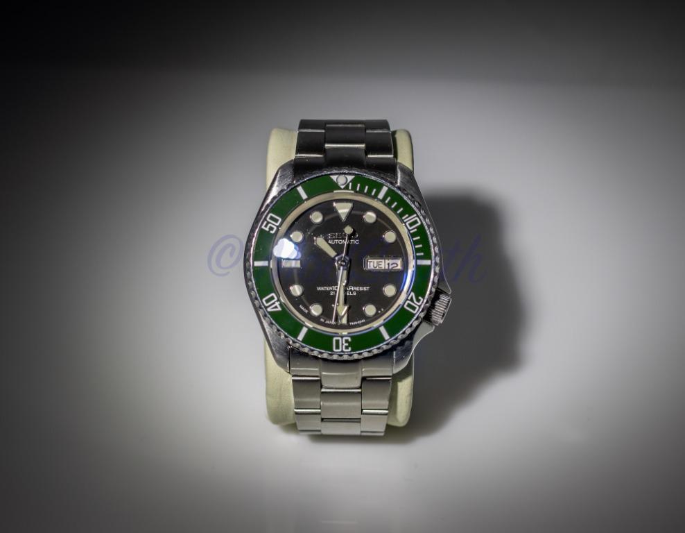 Green ceramic bezel insert for Seiko mods (sub-style), Luxury, Watches ...