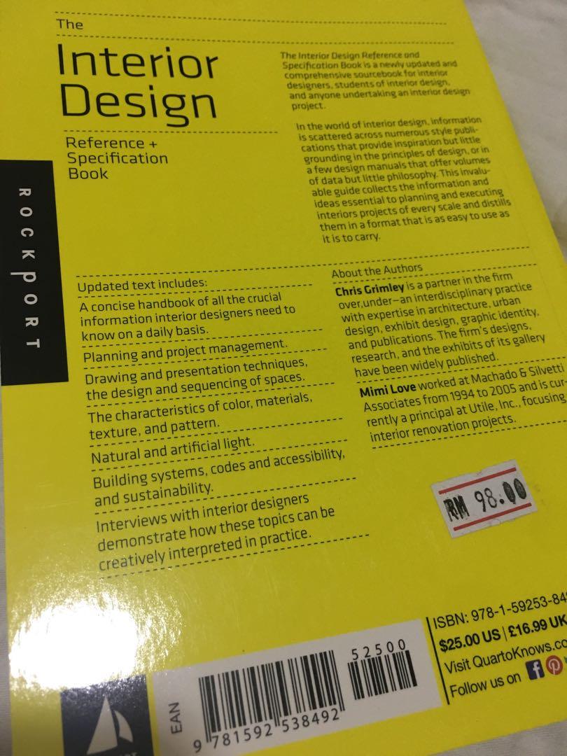 Interior Design Reference & Specification Book + Mystery Gift, Hobbies ...