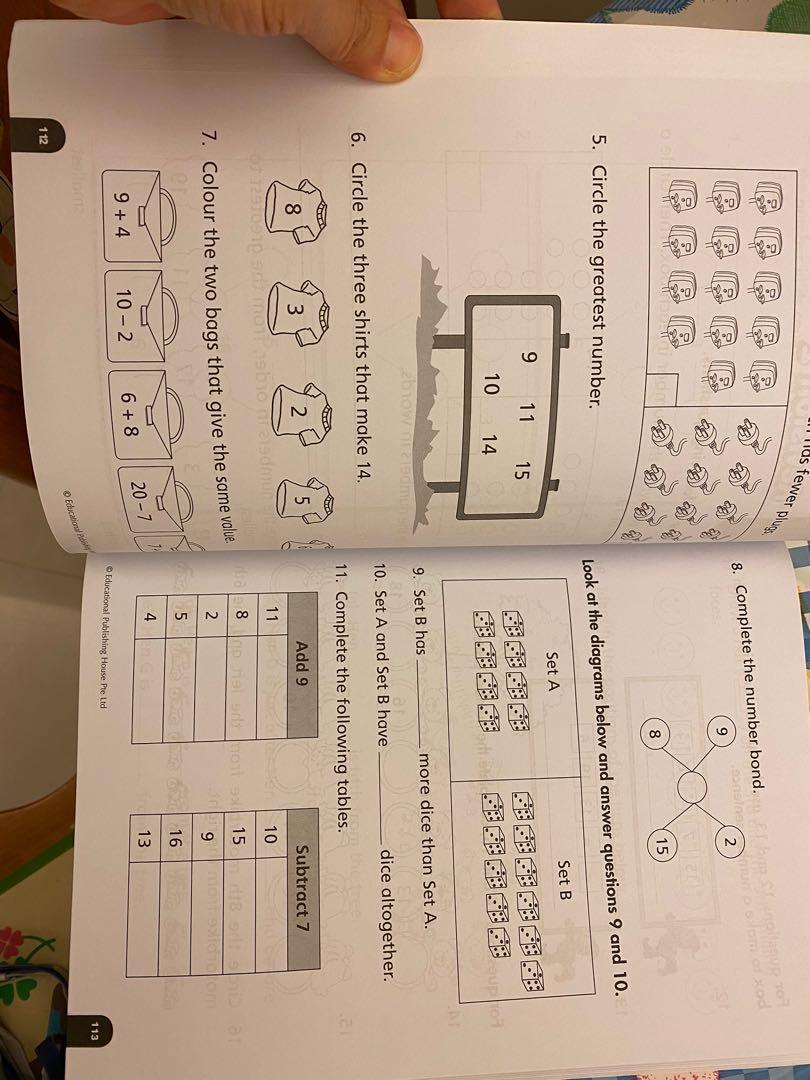 Maths Exercise P1,P2, 興趣及遊戲, 書本 & 文具, 小朋友書 - Carousell