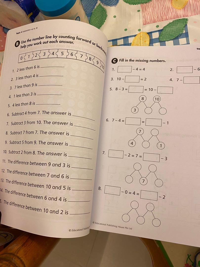 Maths Exercise P1,P2, 興趣及遊戲, 書本 & 文具, 小朋友書 - Carousell